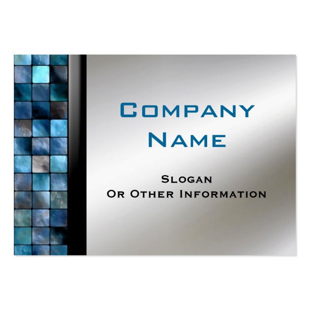 Blue Mosaic Tiles Business Cards