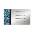Blue Mosaic Tiles Business Cards | Zazzle