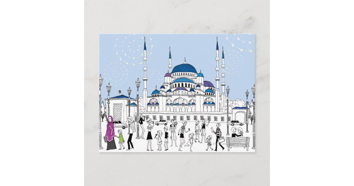 Blue Mosque Postcard | Zazzle