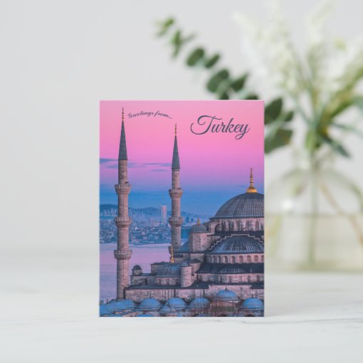 Blue Mosque Sultanahmet Turkey Postcard | Zazzle
