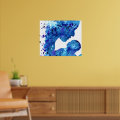 Blue Mother & Child Watercolor Abstract Art Poster | Zazzle