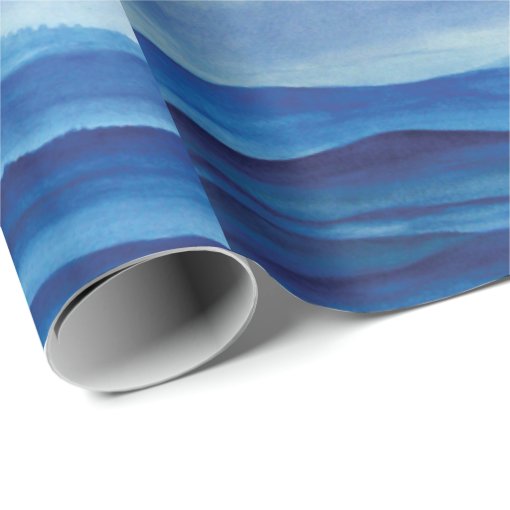 Blue Mountain Landscape Matte Wrapping Paper | Zazzle