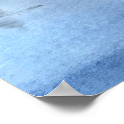 Blue Mountains Watercolor Scenic Landscape Poster | Zazzle