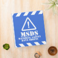 Blue MSDS Material Safety Data Sheets Binder | Zazzle