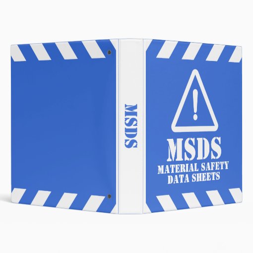 Blue MSDS Material Safety Data Sheets Binder | Zazzle