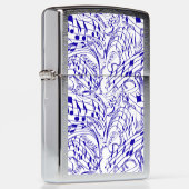 BLUE MUSIC NOTES ZIPPO LIGHTER | Zazzle