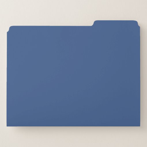 Blue Name & Monogram | Retro Typography File Folder | Zazzle