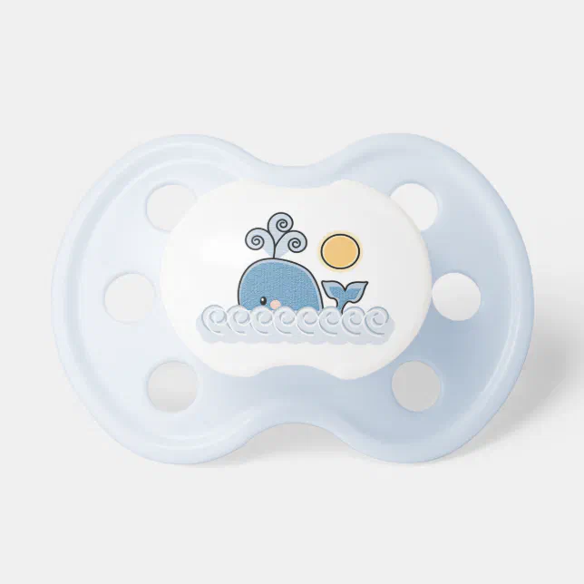 Blue Nautical Whale Pacifier | Zazzle