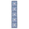 Blue Navy Gold Jewish Star of David Short Table Runner | Zazzle