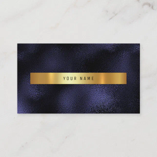Blue Navy Nautical Gold Vip Ombre Glitter Business Card | Zazzle
