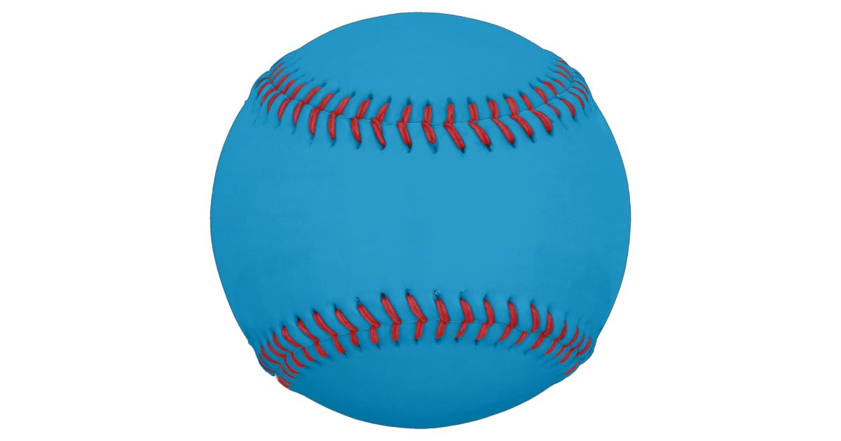Blue (NCS) (solid color) Softball | Zazzle