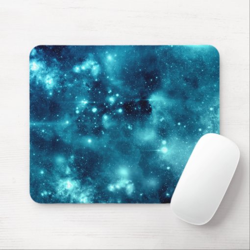 Blue Nebula Astronomy Space Galaxy Mouse Pad | Zazzle
