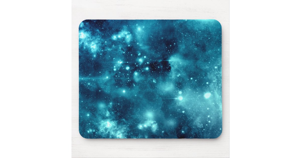 Blue Nebula Astronomy Space Galaxy Mouse Pad | Zazzle