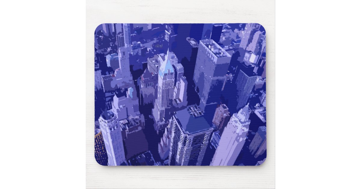 Blue New York Mouse Pad | Zazzle