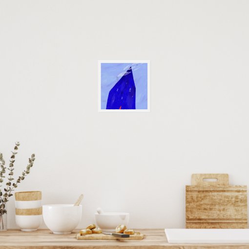Blue night poster | Zazzle