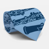 Blue Oboe Tie | Zazzle