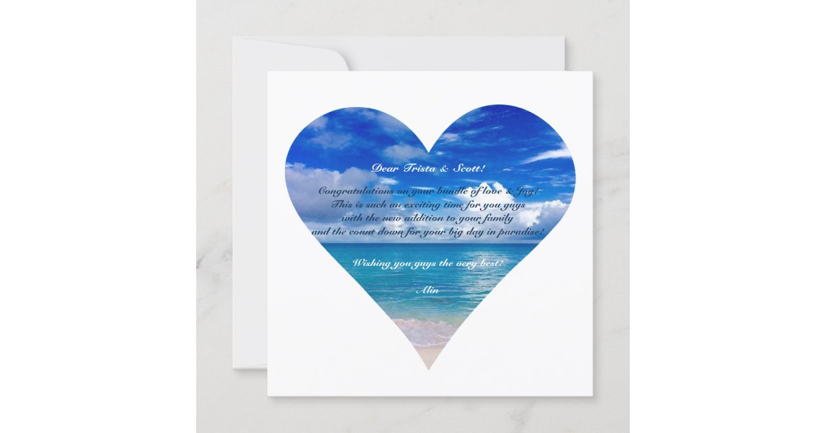 Blue Ocean | Congratulations Card Semi-Gloss | Zazzle