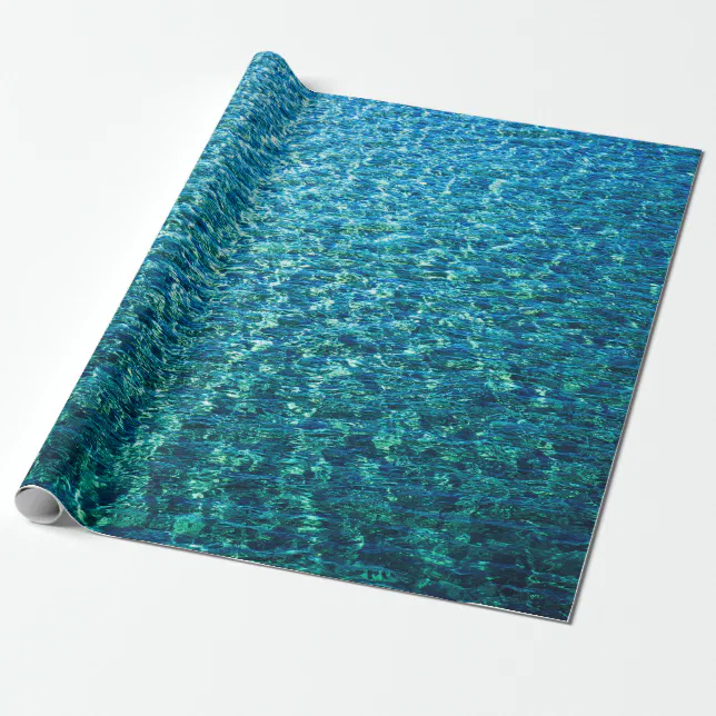Blue Ocean Nautical Tropical Sea Wrapping Paper | Zazzle