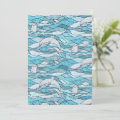 Blue Ocean Stained Glass Dolphins Thank You Card | Zazzle
