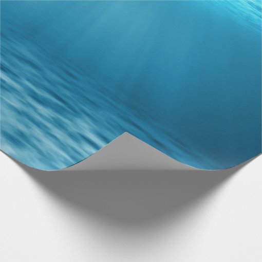 Blue Ocean underwater scene illustration Wrapping Paper | Zazzle