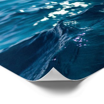 Blue Ocean Wave Poster | Zazzle