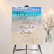 Blue Ocean Waves Beach Wedding Welcome Sign | Zazzle