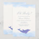 Blue Oh Baby Beach Ocean Dolphin Baby Shower Invitation | Zazzle