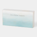 Blue Ombre Wooden Box Sign | Zazzle
