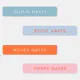 Blue, Orange And Pink Name Labels | Zazzle