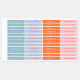 Blue, Orange And Pink Name Labels | Zazzle