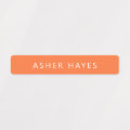 Blue, Orange And Pink Name Labels | Zazzle