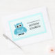 Blue owl book label stickers | School supplies | Zazzle