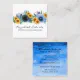 Blue Paint Camera Sunflower Wedding Photographer Square Business Card ...