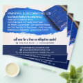 Blue Paintbrush, Painter & Decorator Advertising Flyer | Zazzle