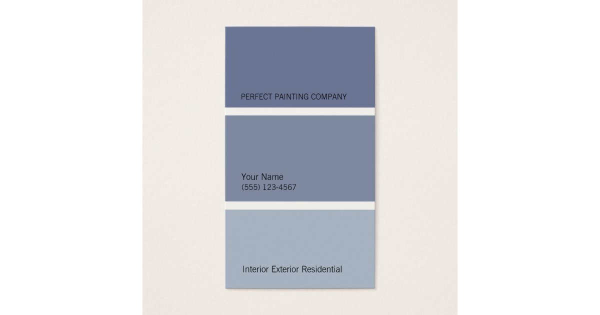 Blue Painters Business Card | Zazzle.com