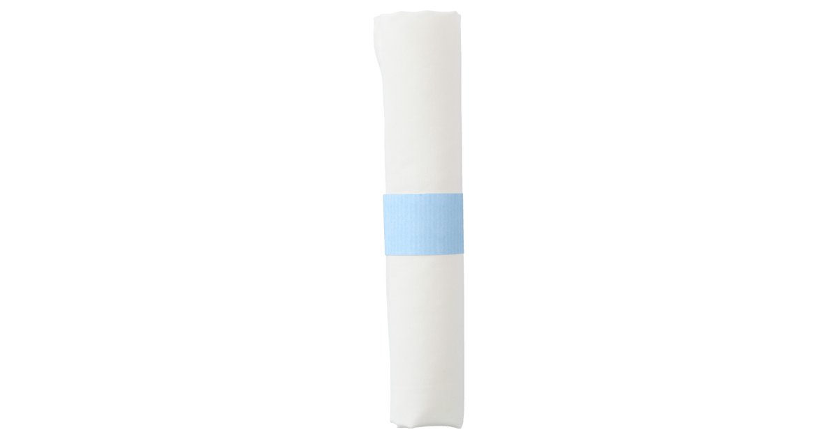 Blue Paper Napkin Bands | Zazzle