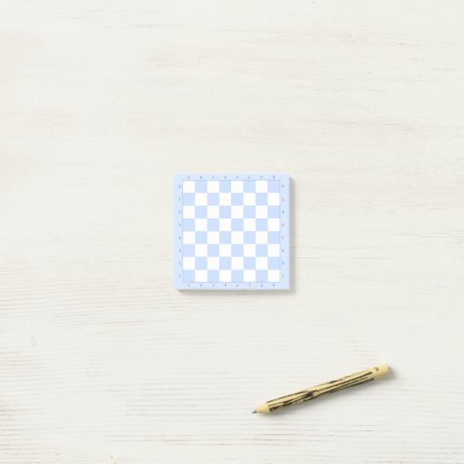 Blue Pastel Chess Board template Notes | Zazzle