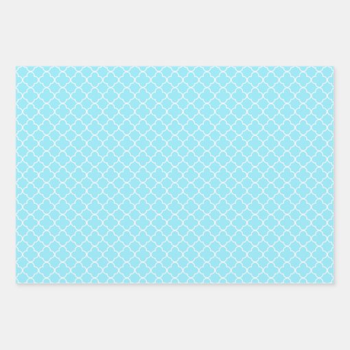 Blue Patterned Wrapping Paper Sheets | Zazzle