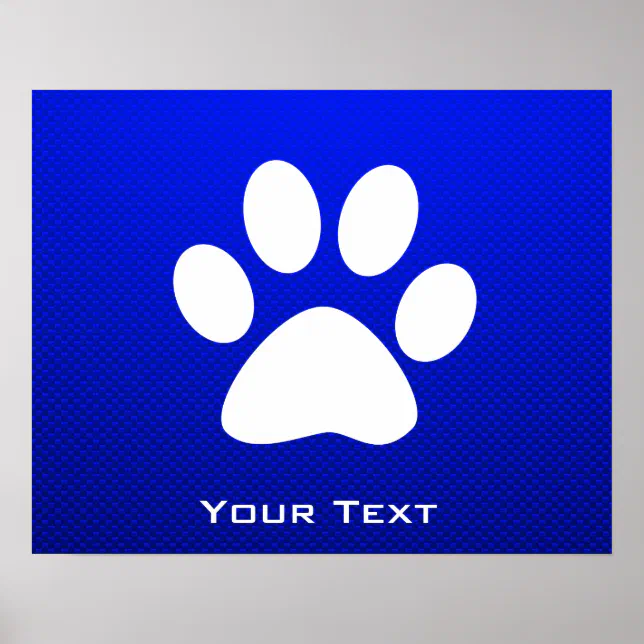 Blue Paw Print | Zazzle