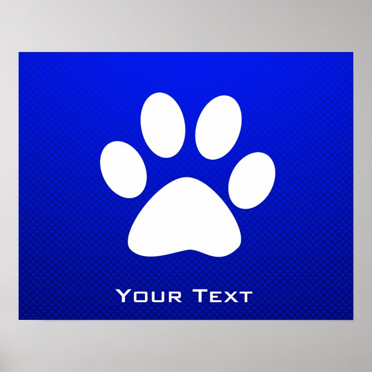 Blue Paw Print | Zazzle