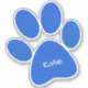 Blue Paw Print Custom-Cut Vinyl Sticker | Zazzle