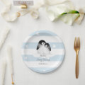 Blue Penguin Paper Plates | Zazzle