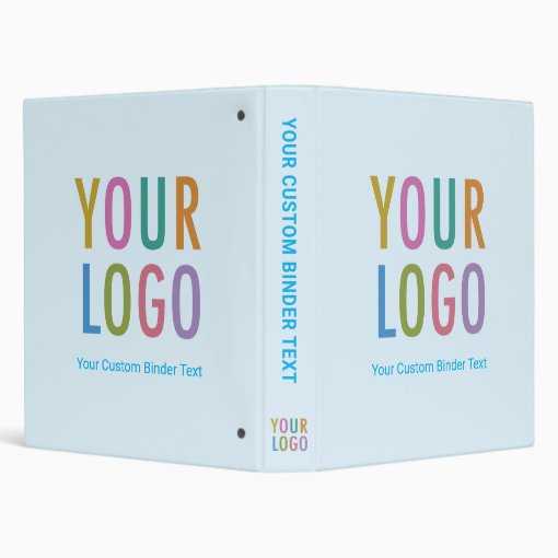 Blue Personalized 3-Ring Binder Design Your Own | Zazzle