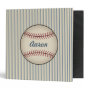 Blue Personalized Baseball Binder Gift | Zazzle