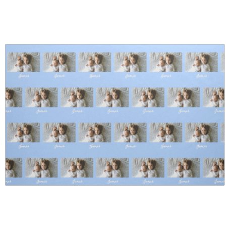 Custom Personalized Combed Cotton Fabric 56" Wide | Zazzle