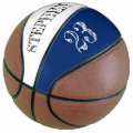 Blue Personalized Name Ball Player Number Basketball | Zazzle