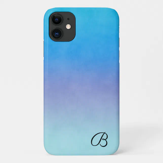 Blue Personalized Phone Case | Zazzle