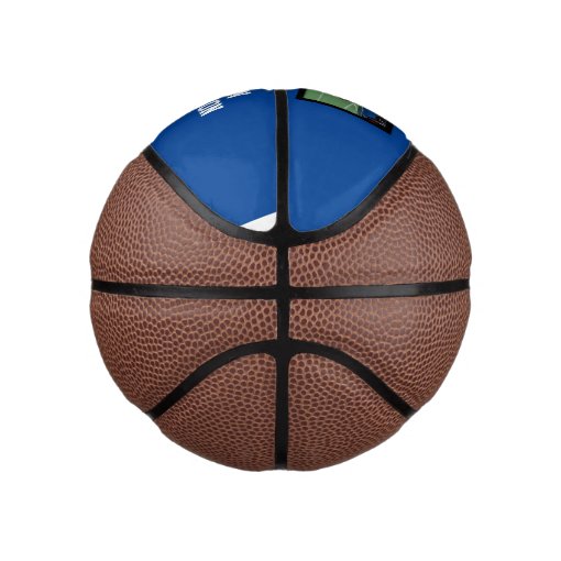 Blue Photo Basketball Ball | Zazzle