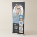 Blue Photo & Three Covers Author Promotional Retractable Banner | Zazzle