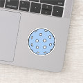 Blue Pickleball Ball Sticker | Zazzle